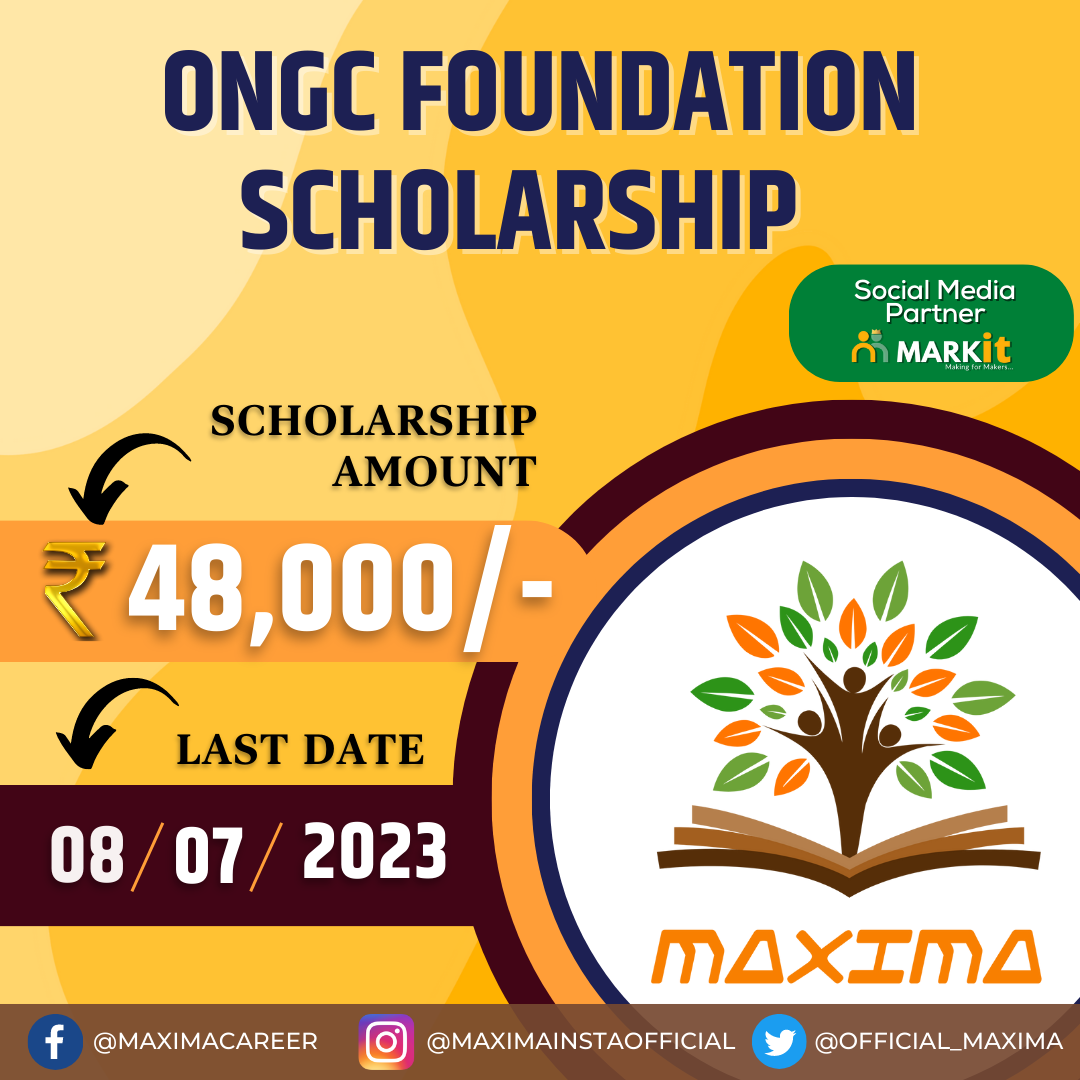 ONGC Foundation scholarship - Maxima Official