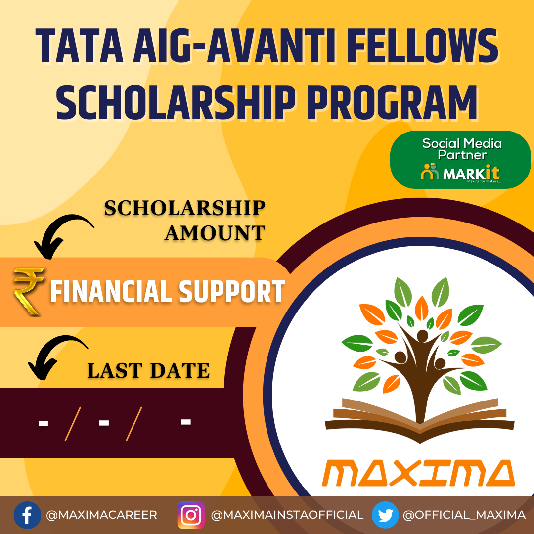 TATA AIG-Avanti Fellows Scholarship program - Maxima Official
